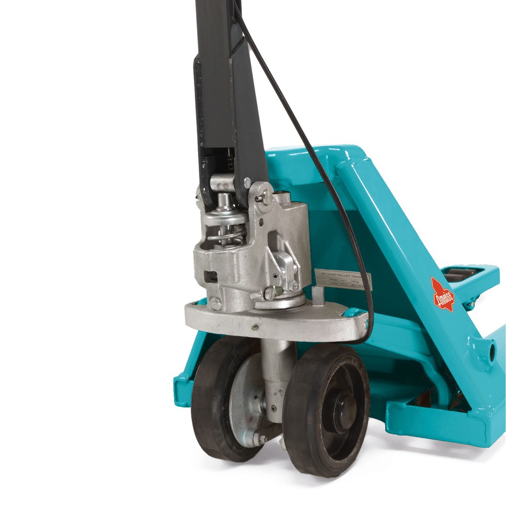 B-Ware Handhubwagen Ameise® mit Bremse, Gabellänge 1.150 mm, Vollgummi ...